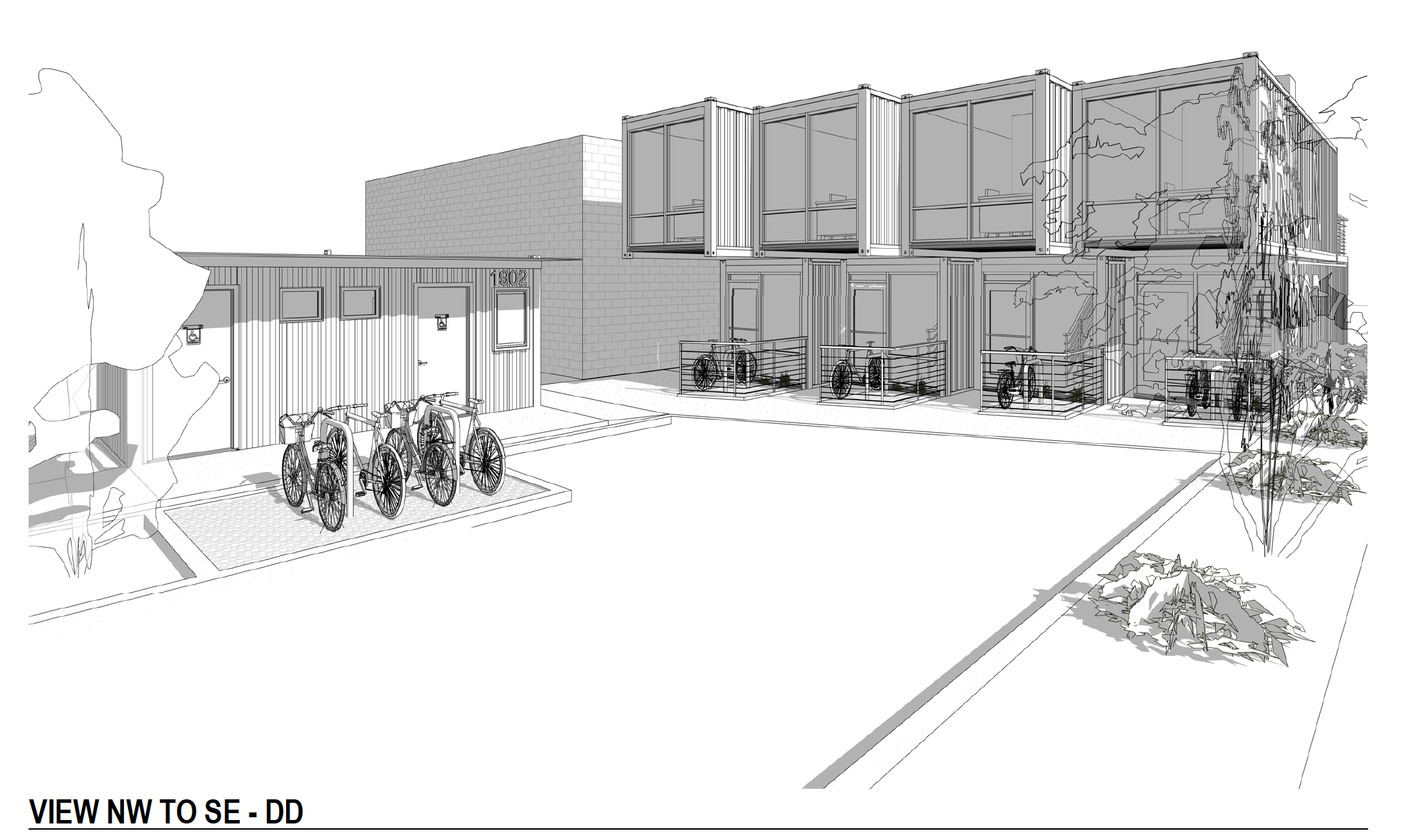 Shipping Container Office Concept - bkl|a architecture